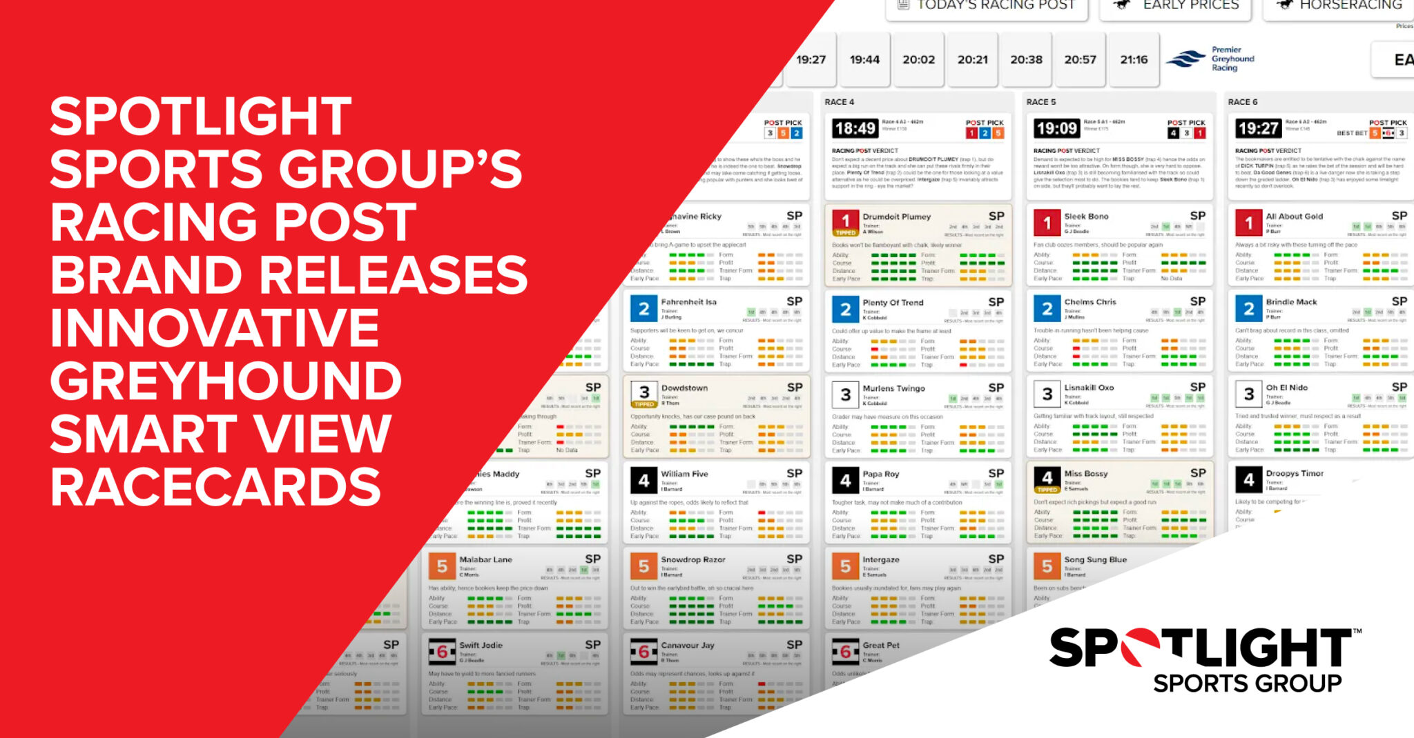 SPOTLIGHT SPORTS GROUP’S RACING POST BRAND RELEASES INNOVATIVE ...