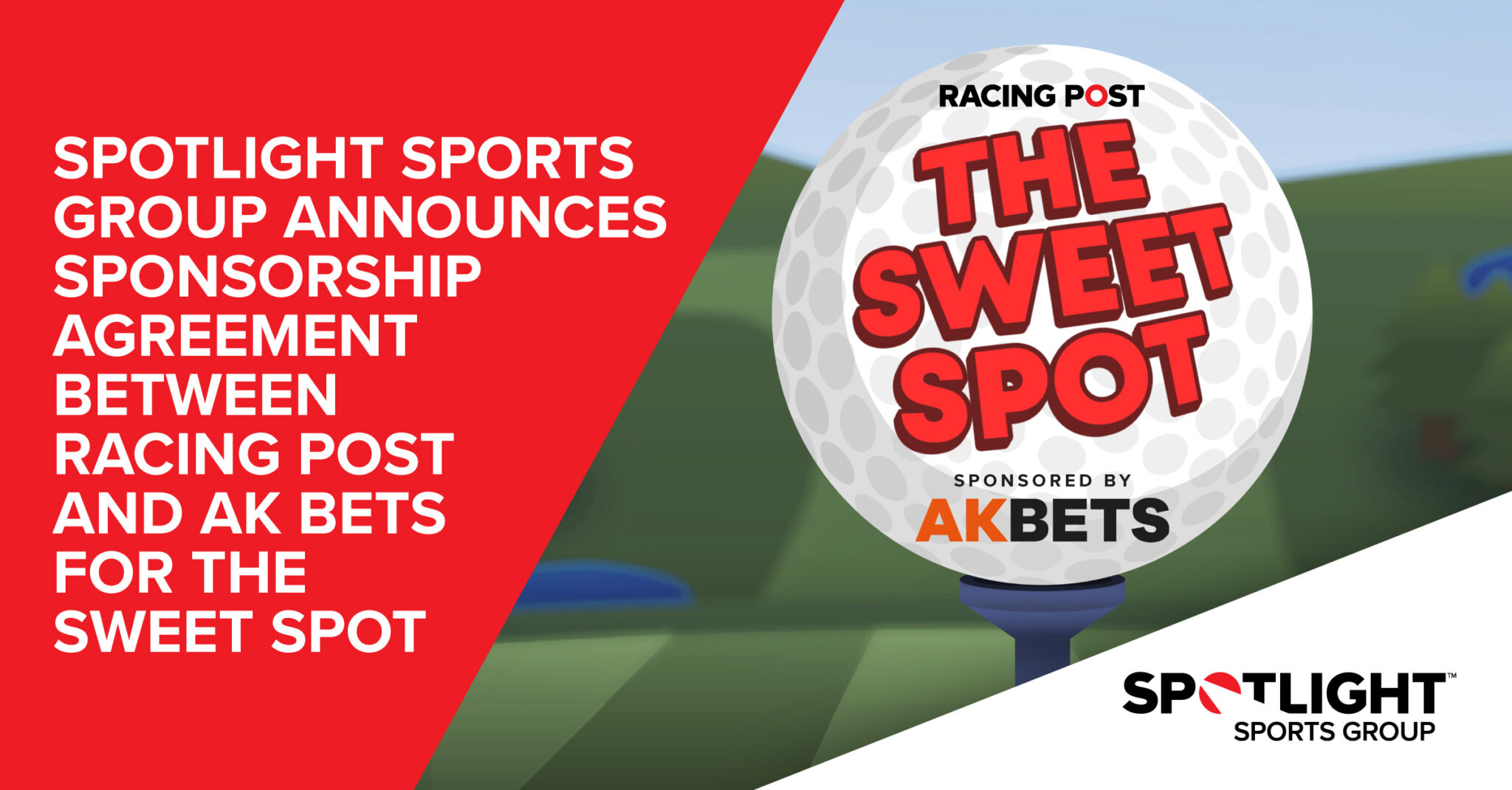 SPOTLIGHT SPORTS GROUP ANNOUNCES SPONSORSHIP AGREEMENT BETWEEN RACING ...